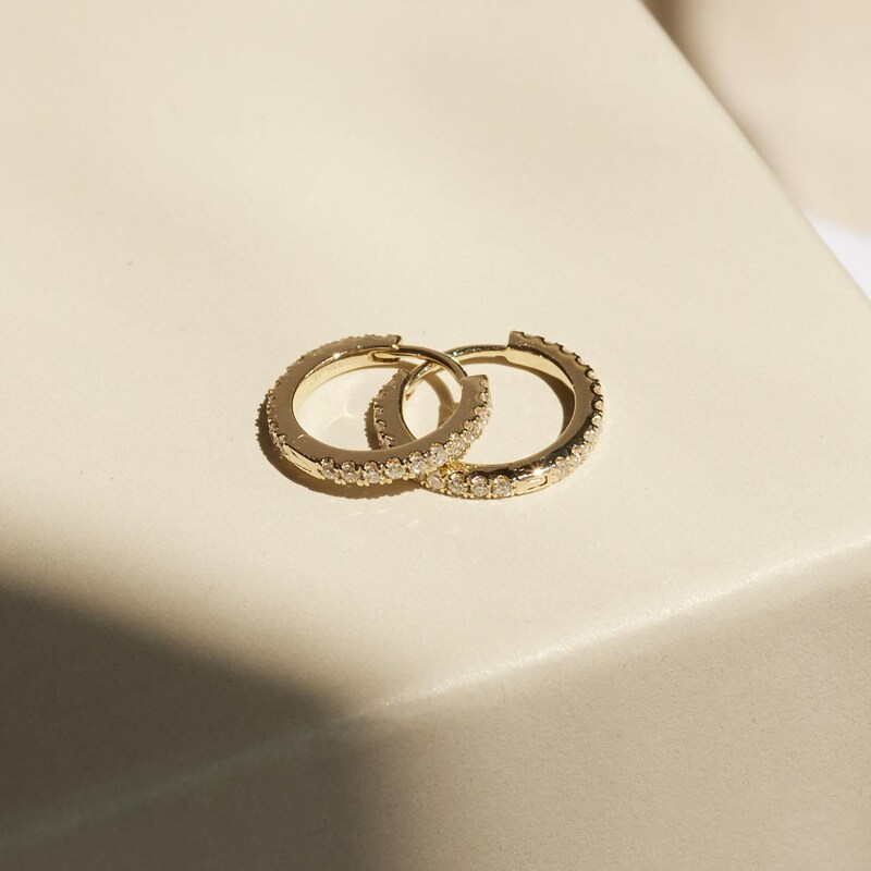 Real Gold Hoop Earrings - Etsy