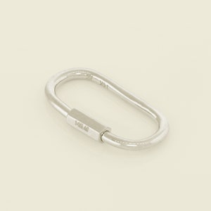 14K REAL Solid Gold Oval Paperclip & Barrel Shaped Charm Enhancer ...