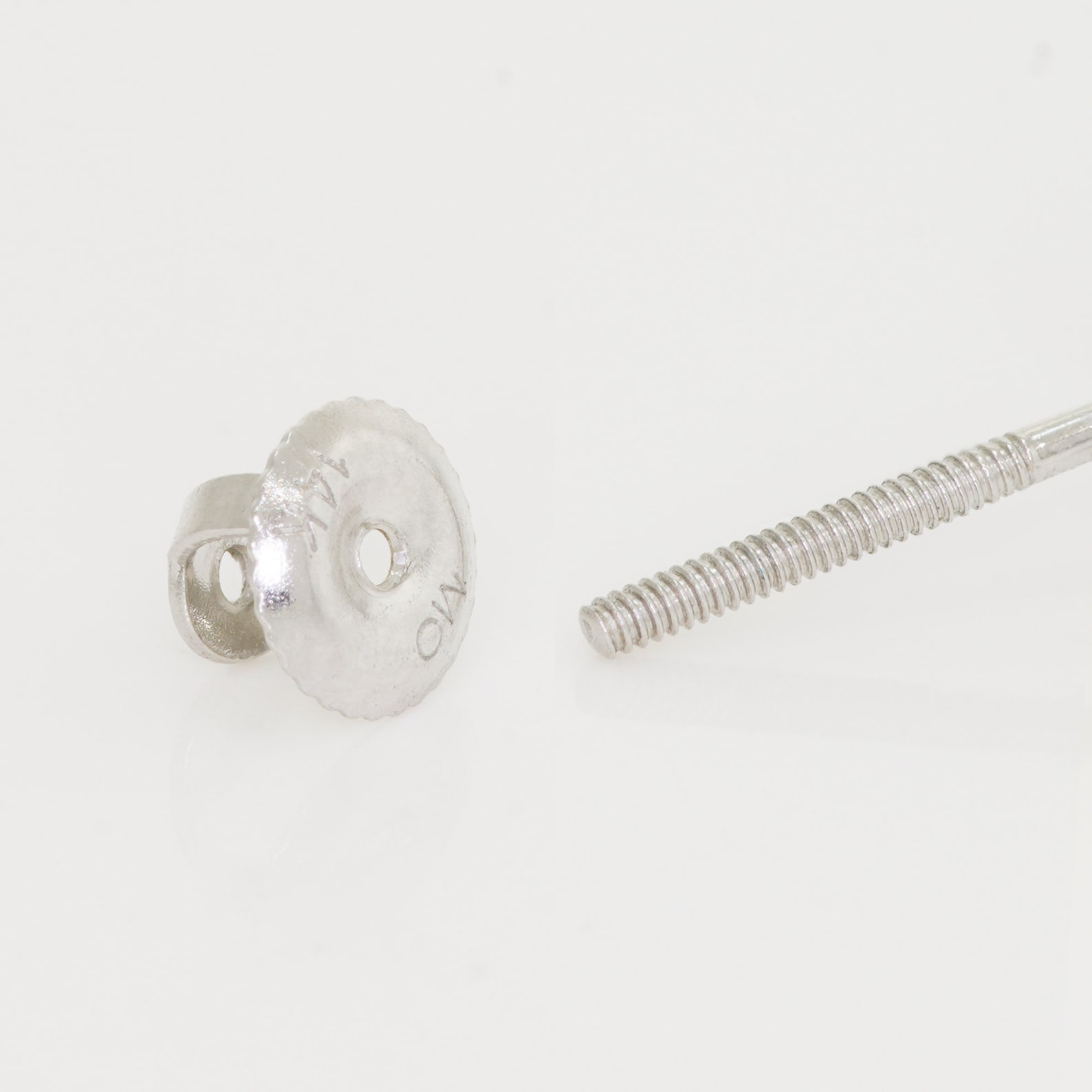 14K REAL Solid Gold Silicone Push-back Push-back Screw-back - Etsy