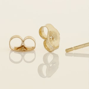 14K REAL Solid Gold Silicone Push-back, Push-back, Screw-back ...