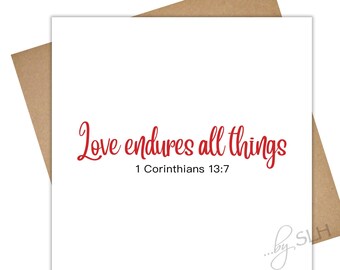 Love Endures All - Etsy