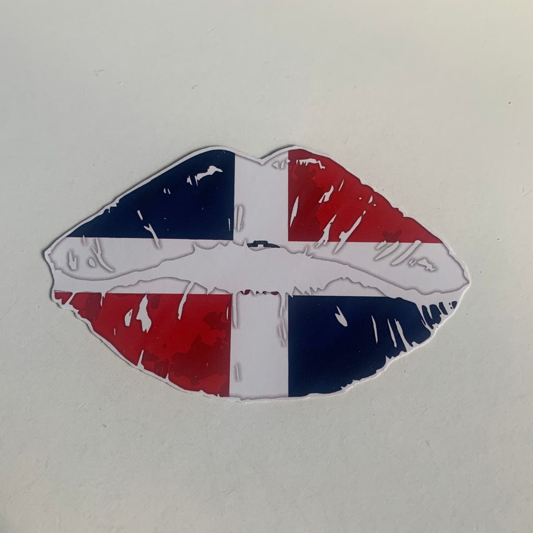 Dominican Republic Magnet Flag Identity Lips Kiss - Etsy