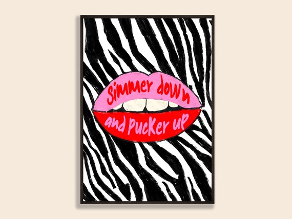 Simmer Down and Pucker up / Arctic Monkeys Illustration / | Etsy
