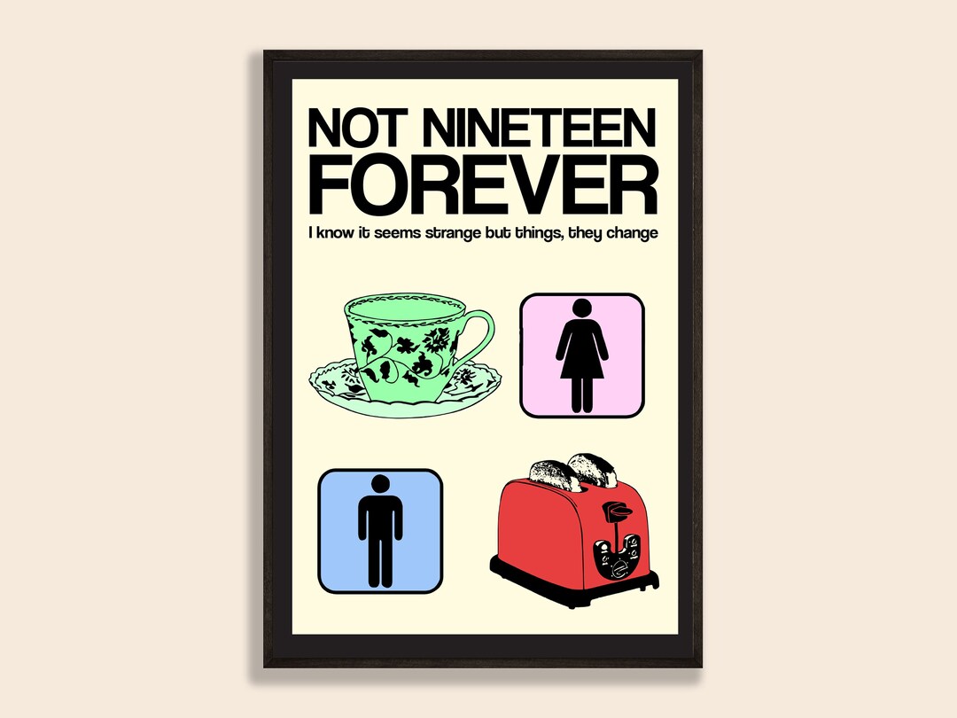 NOT NINETEEN FOREVER / Band / Courteeners / Music Poster / - Etsy UK