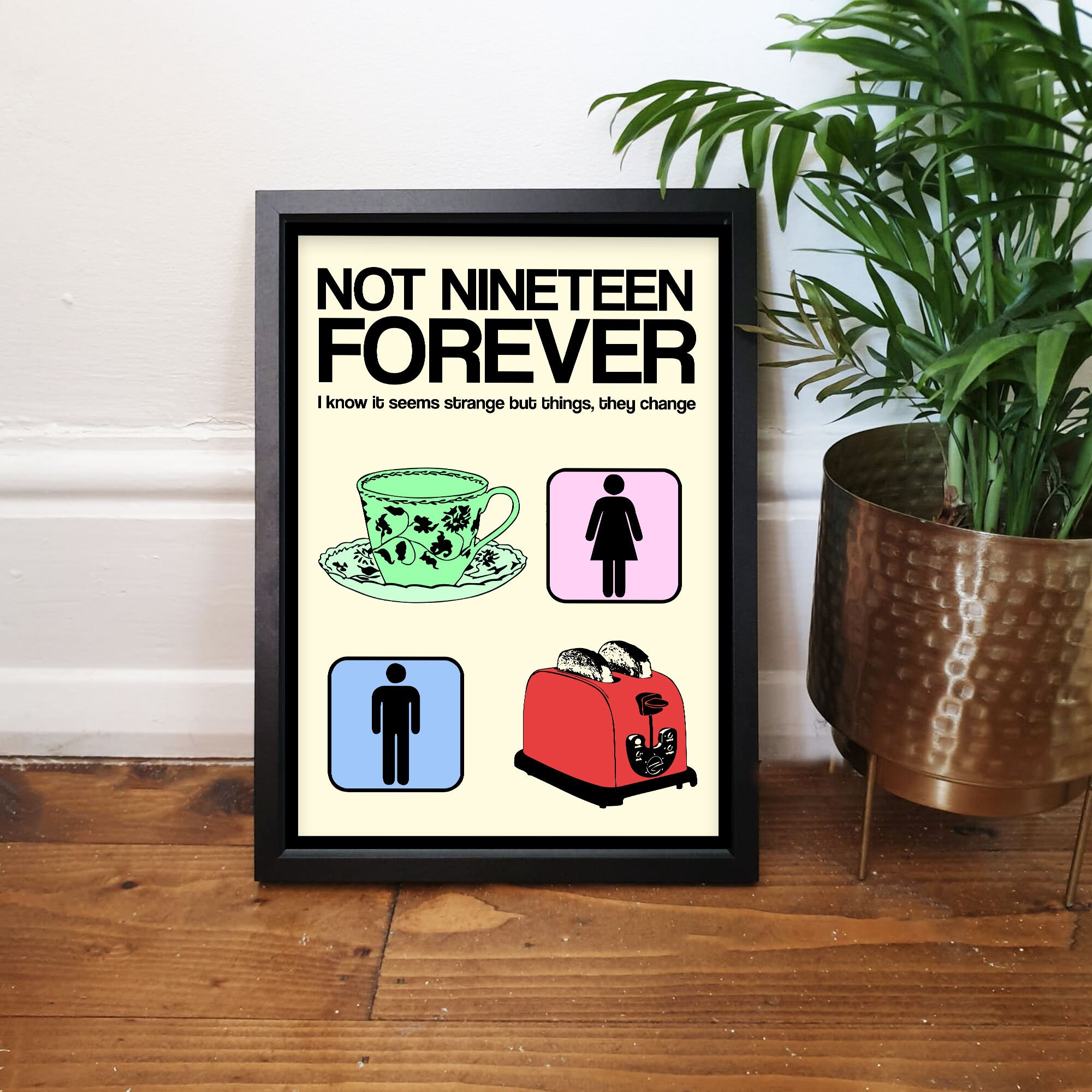NOT NINETEEN FOREVER / Band / Courteeners / Music Poster / | Etsy UK