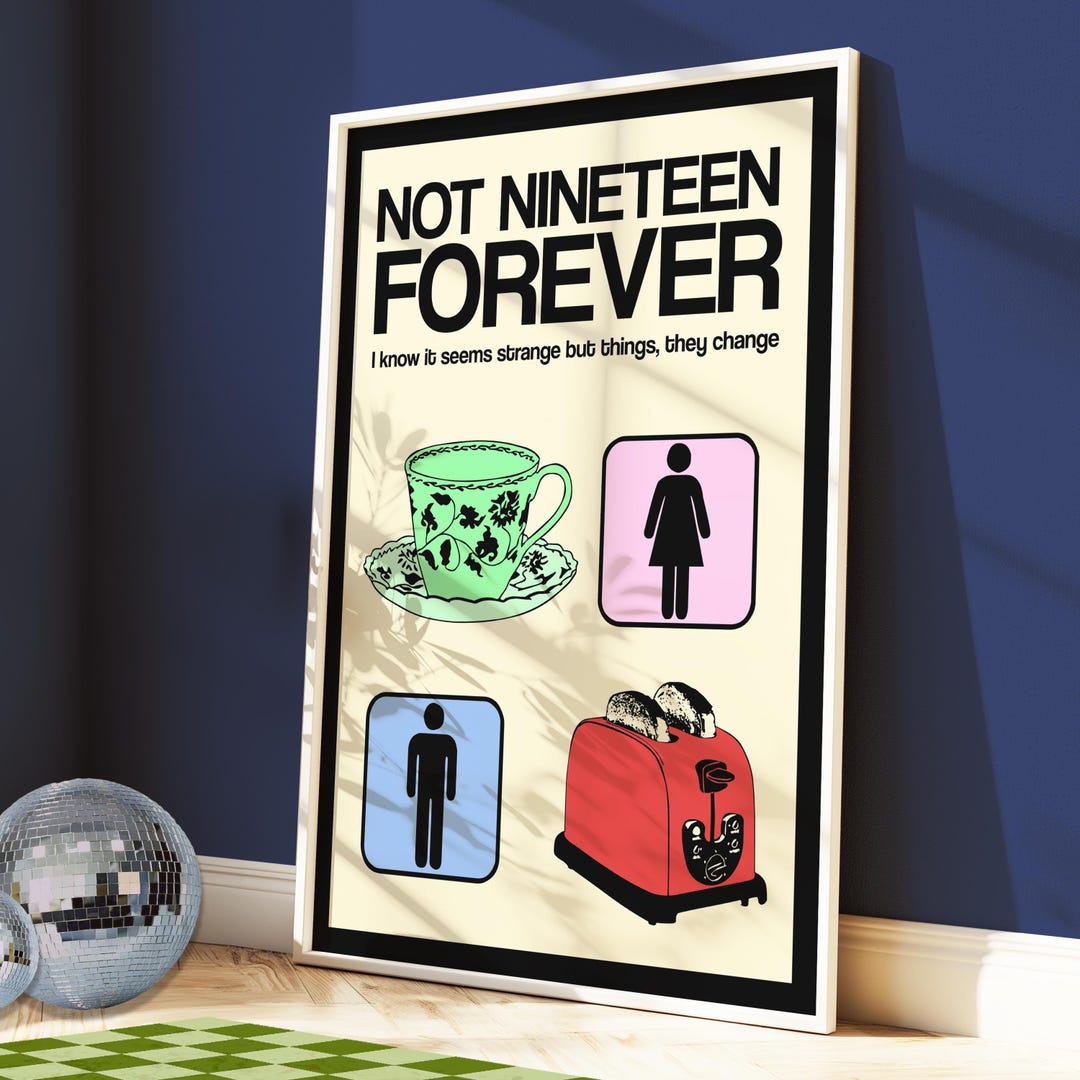 NOT NINETEEN FOREVER / Band / Courteeners / Music Poster / Gift / Print ...