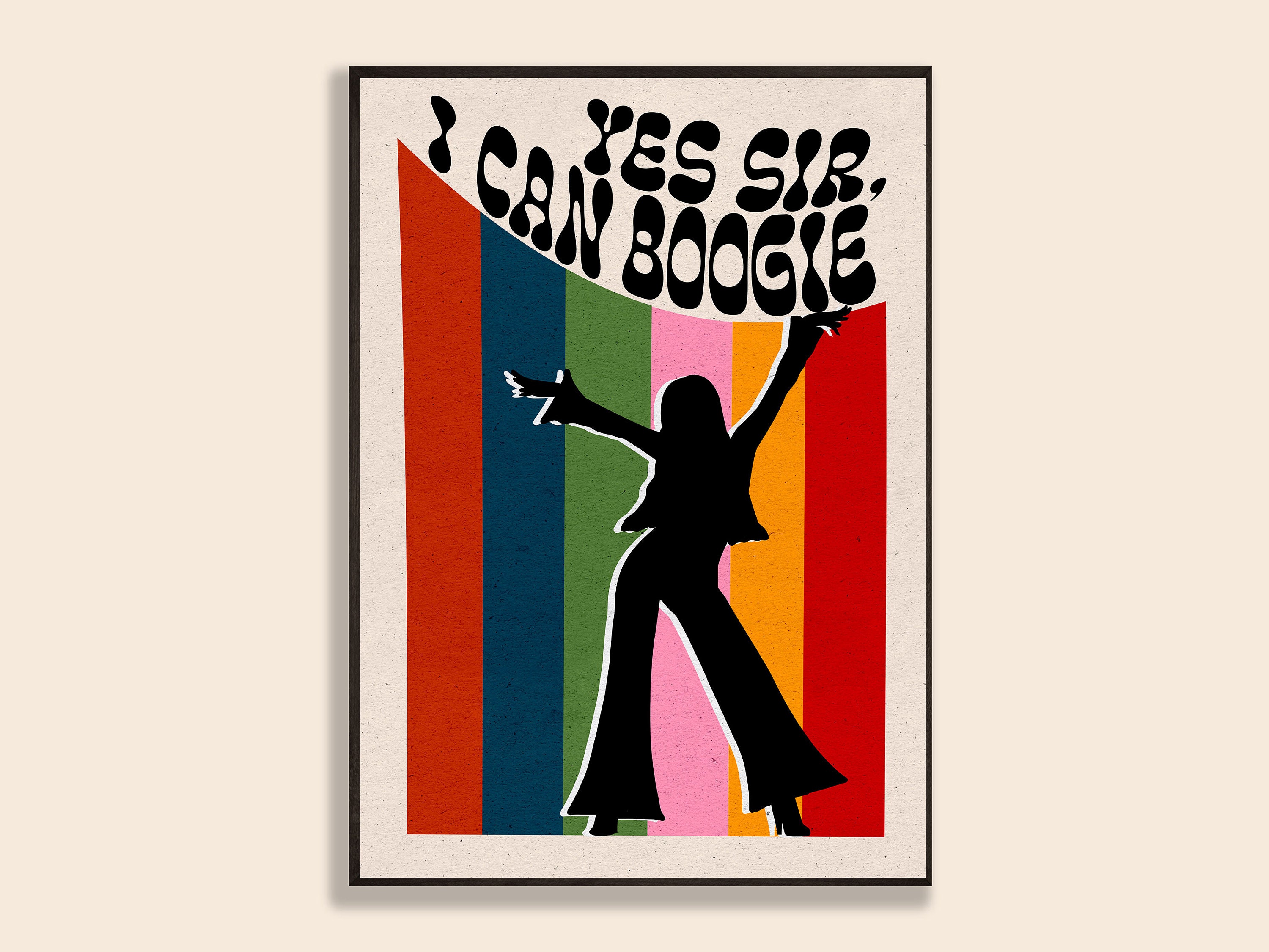 I Can Boogie / Disco / 70s Style / Music Poster / Gift Print - Etsy UK