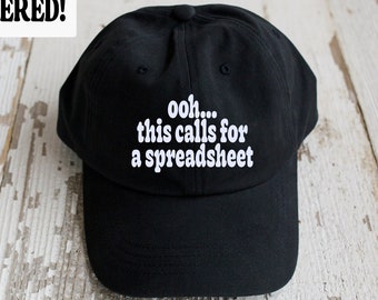 Spreadsheet Hat - Etsy