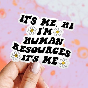 HR Human Resources Sticker, Gifts, Kiss Cut, for Laptop, Funny Vinyl ...