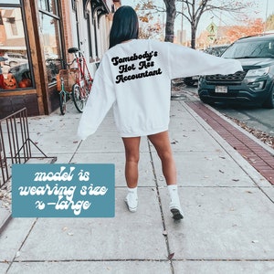 Accountant CPA Graduation BACK PRINT Sweatshirt, Gifts, Funny Sweater ...