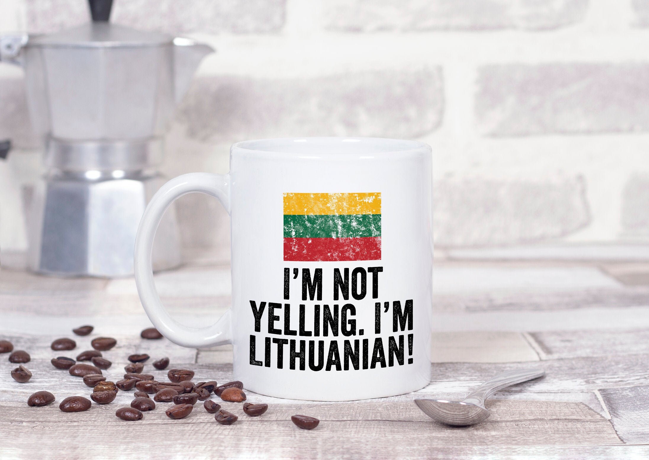 Lithuania Mug, Lithuanian Coffee Mug, Lithuanian Gifts, Lithuania Flag ...