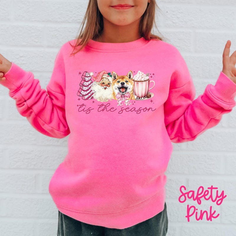 Pink Shiba Inu Sweatshirt - Etsy