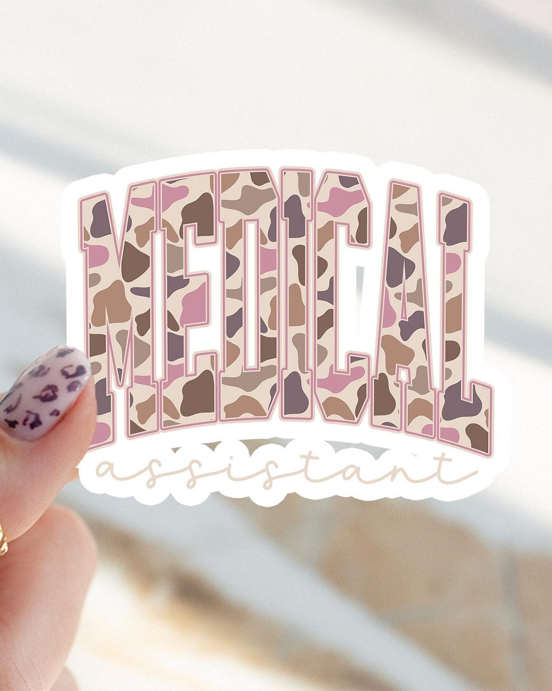 Medical Assistant Sticker, Nurse Life Gifts, Pink Camo Nurse Week ...