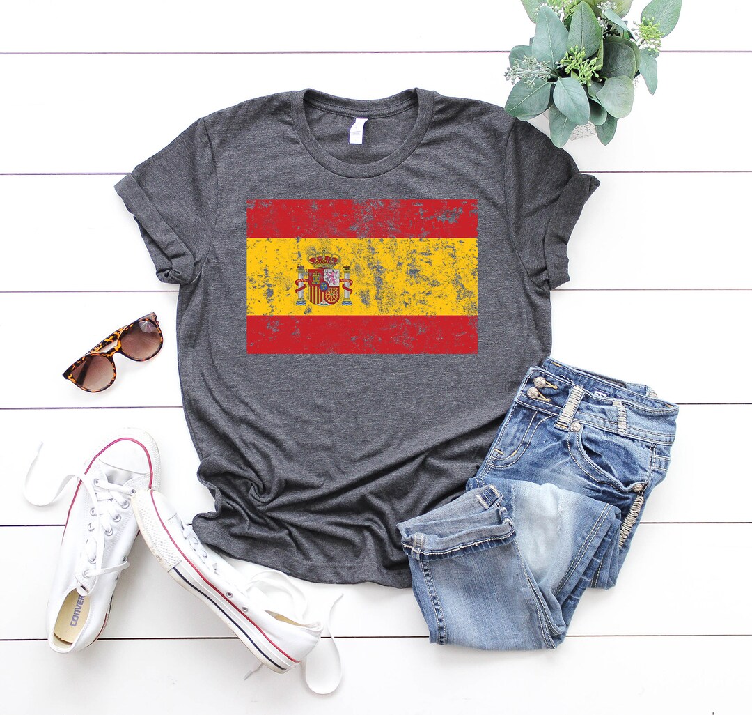 Spain Shirt, Spain Flag, Spain Tshirt, Spanish Shirt, Spain Gift - Etsy