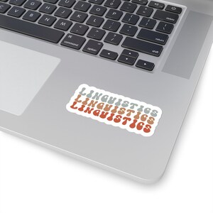 Linguistics Linguist Graduation Sticker, Gifts, Kiss Cut, for Laptop ...