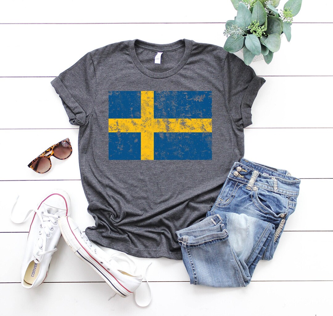 SWEDISH T SHIRT Swedish Flag Gift Sweden Shirt Sweden Gift - Etsy