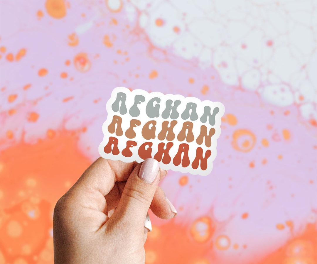 Afghan Afghanistan Pride Sticker, Gifts, Kiss Cut, for Laptop, Funny ...