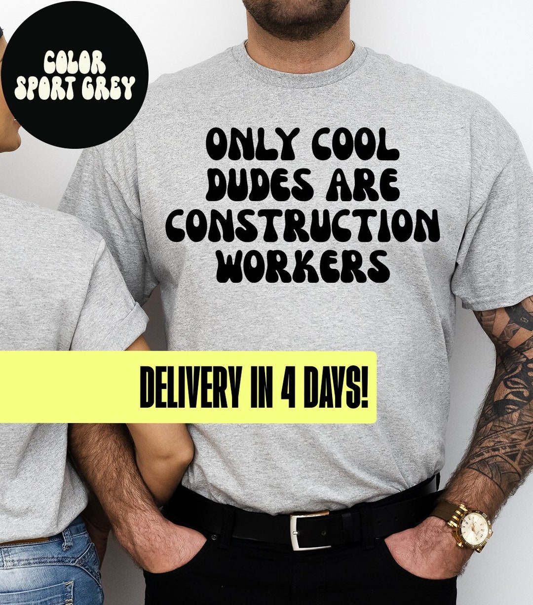 Construction Worker Shirt, Gifts, Tshirt, Tees, T-shirt, Unisex, Funny ...