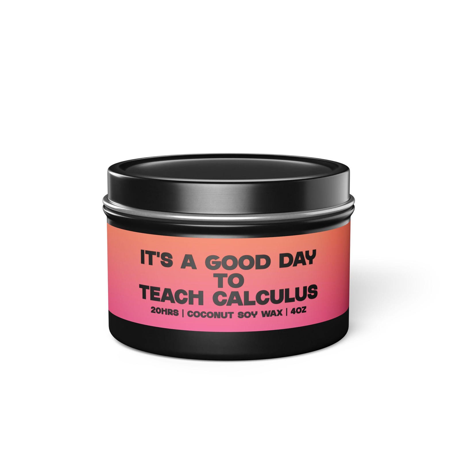 CALCULUS Teacher Appreciation Thank You Candle, Gifts, Tin, Coconut Soy ...