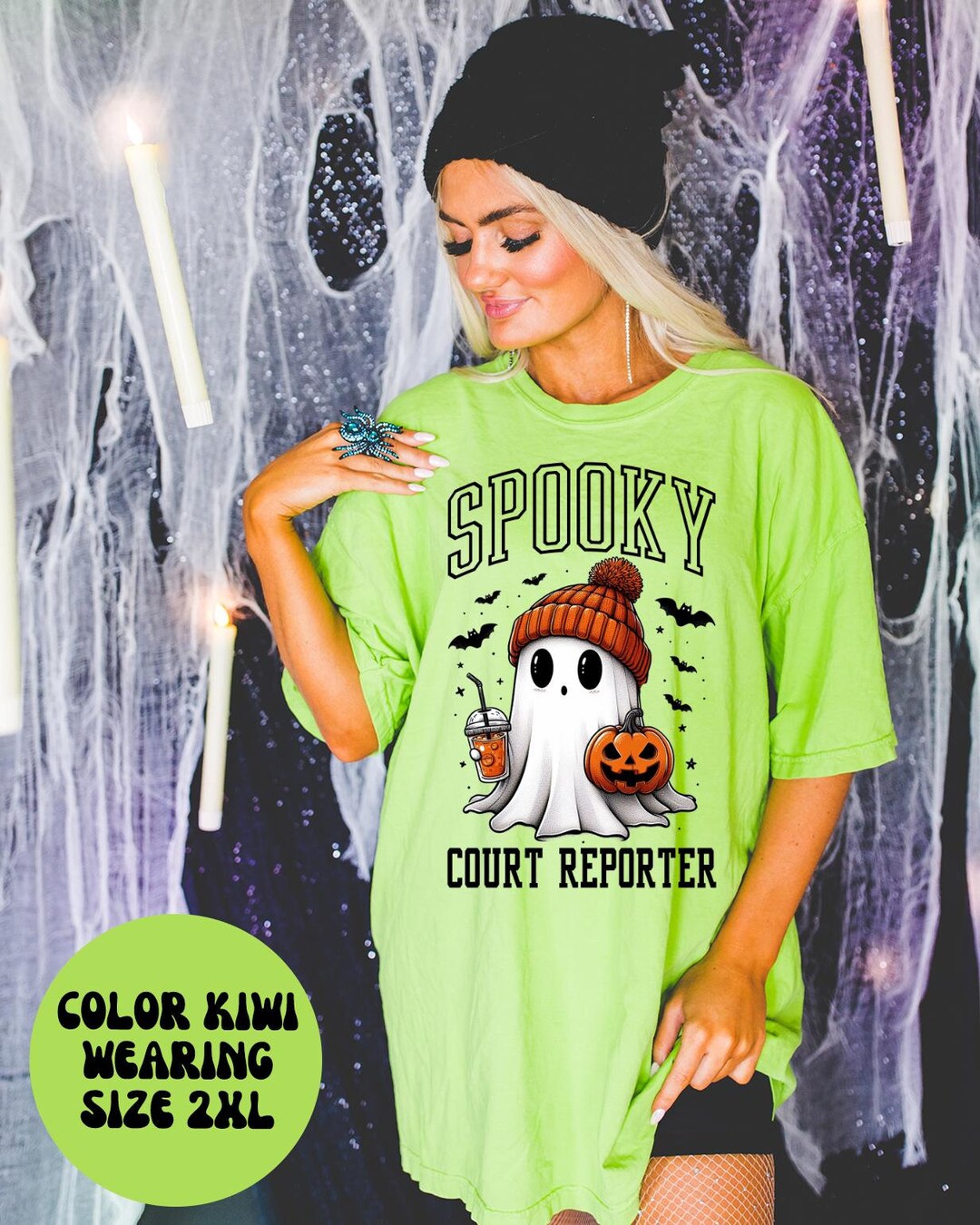 Court Reporter Spooky Halloween Ghost Beanie Pumpkin Shirt, Gifts ...