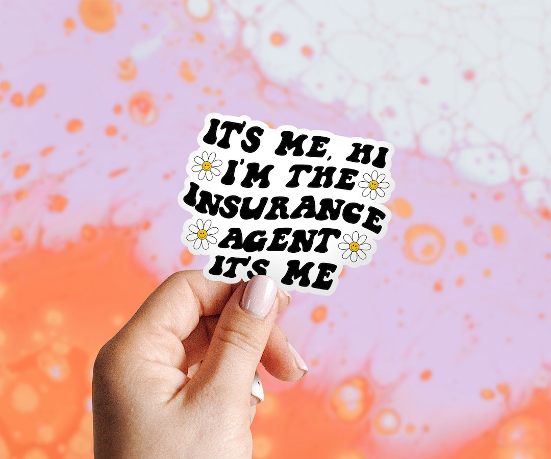 Insurance Agent Sticker, Gifts, Kiss Cut, for Laptop, Funny Vinyl ...