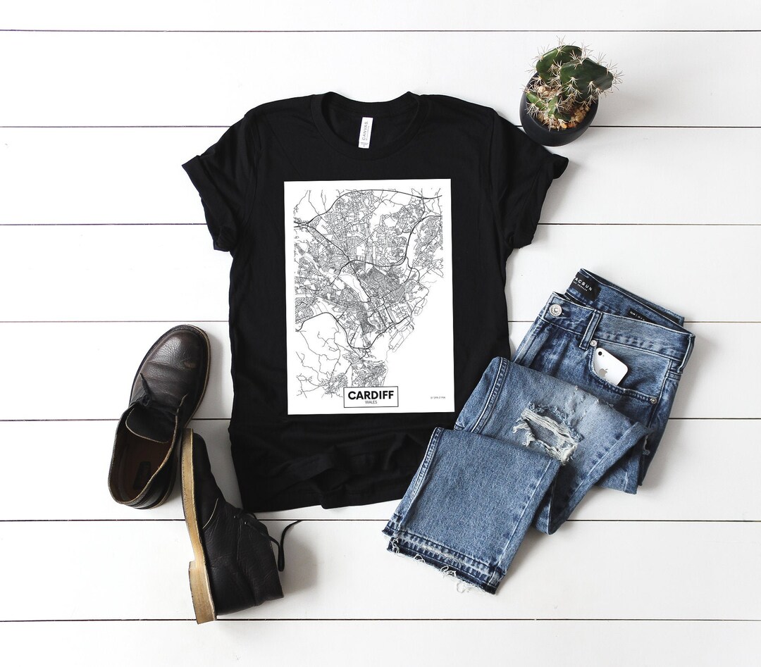 Wales Map Wales Shirt Welsh Gifts Welsh Map Cardiff - Etsy