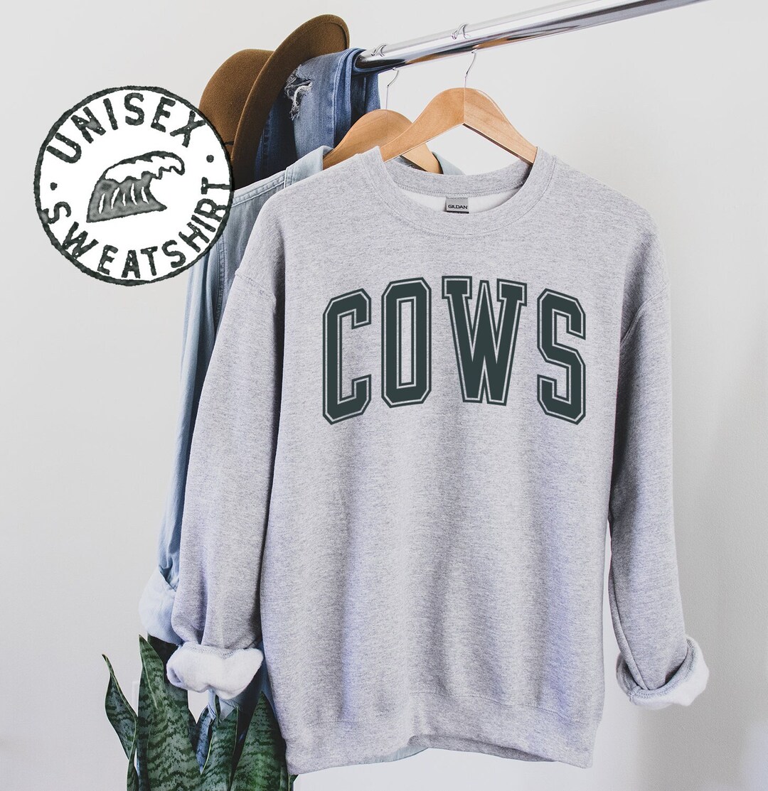 Cow Country Barn Farm Milk Farmer Sweatshirt, Gifts, Crewneck, Funny ...