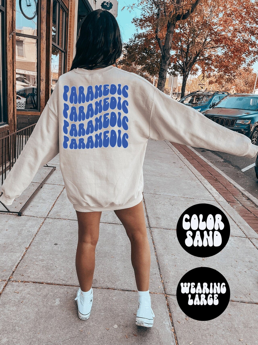 Paramedic Graduation EMT BACK PRINT Sweatshirt, Gifts, Crewneck, Funny ...