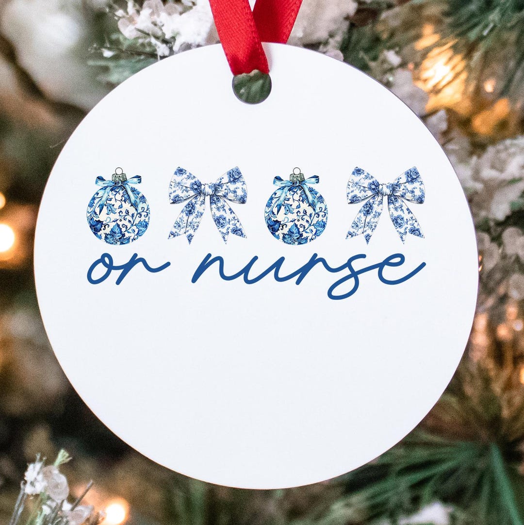 OR Nurse Operating Room Ornament, Christmas Tree Decor, Decorations ...