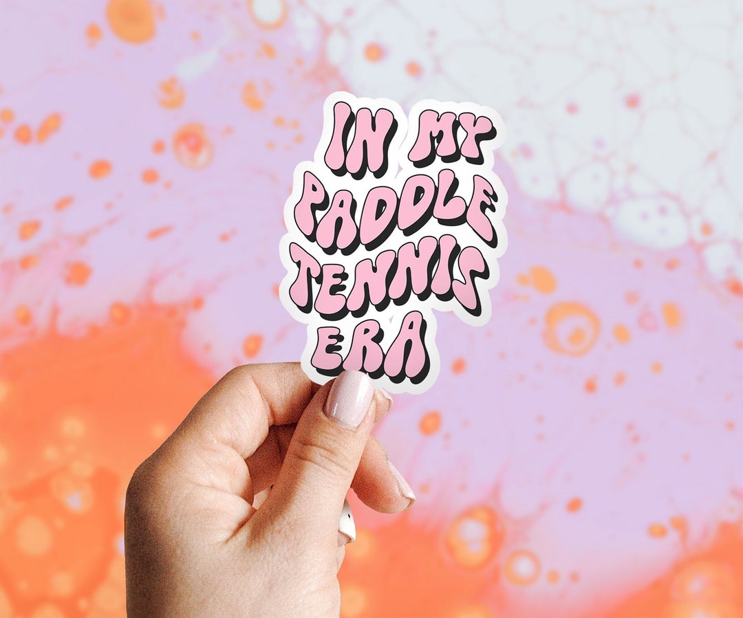 Paddle Tennis Sticker, Gifts, Kiss Cut, for Laptop, Funny Sticker ...