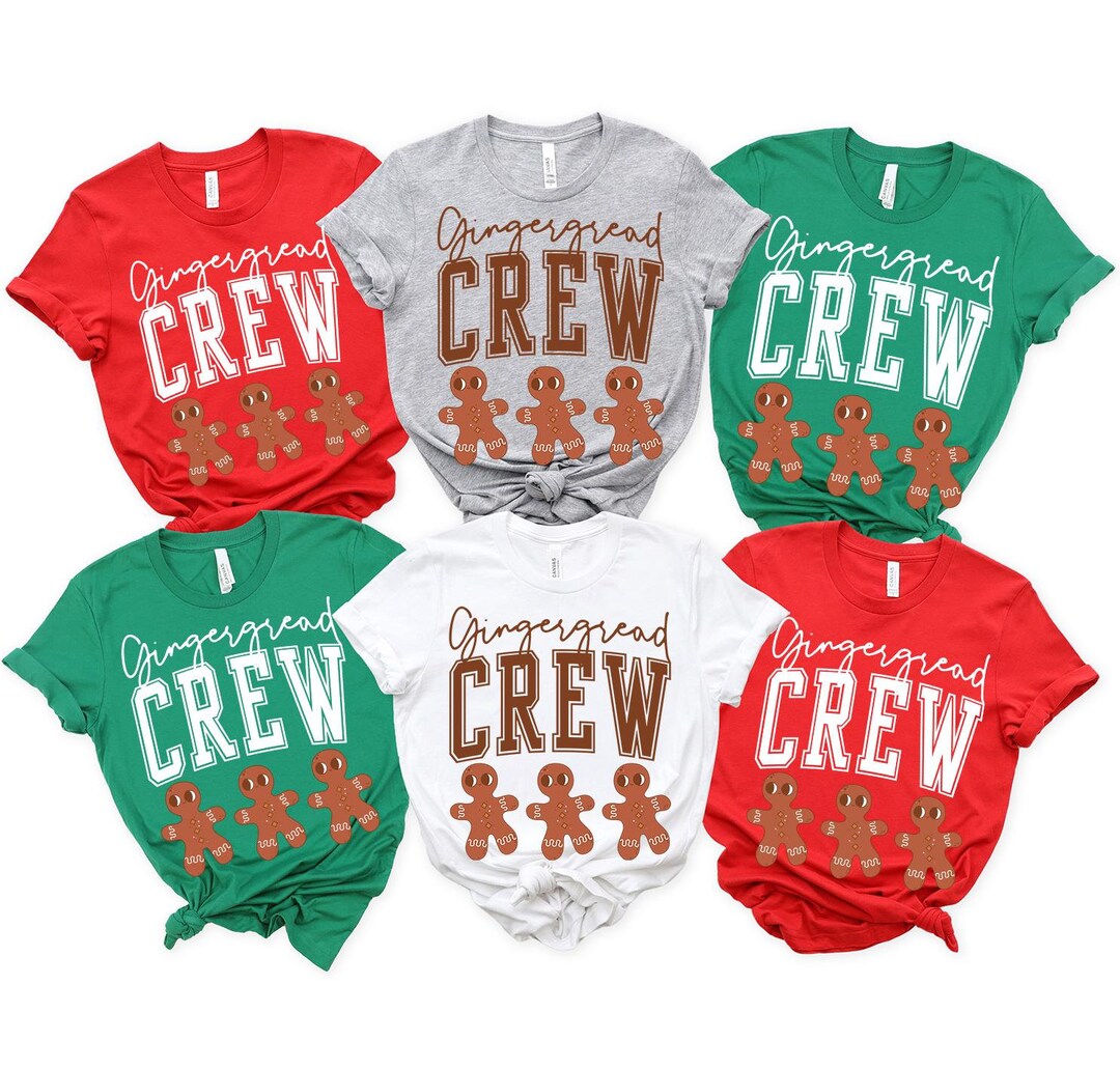 Gingerbread Crew Matching Christmas Shirts, Gingerbread House Family ...
