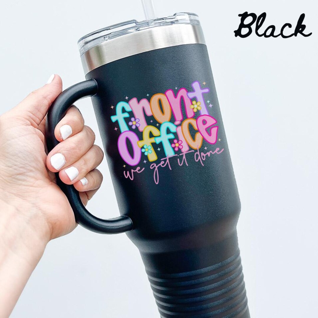 Front Office Tumbler, Back to School, Preppy Flowers Admin Gifts, Team ...