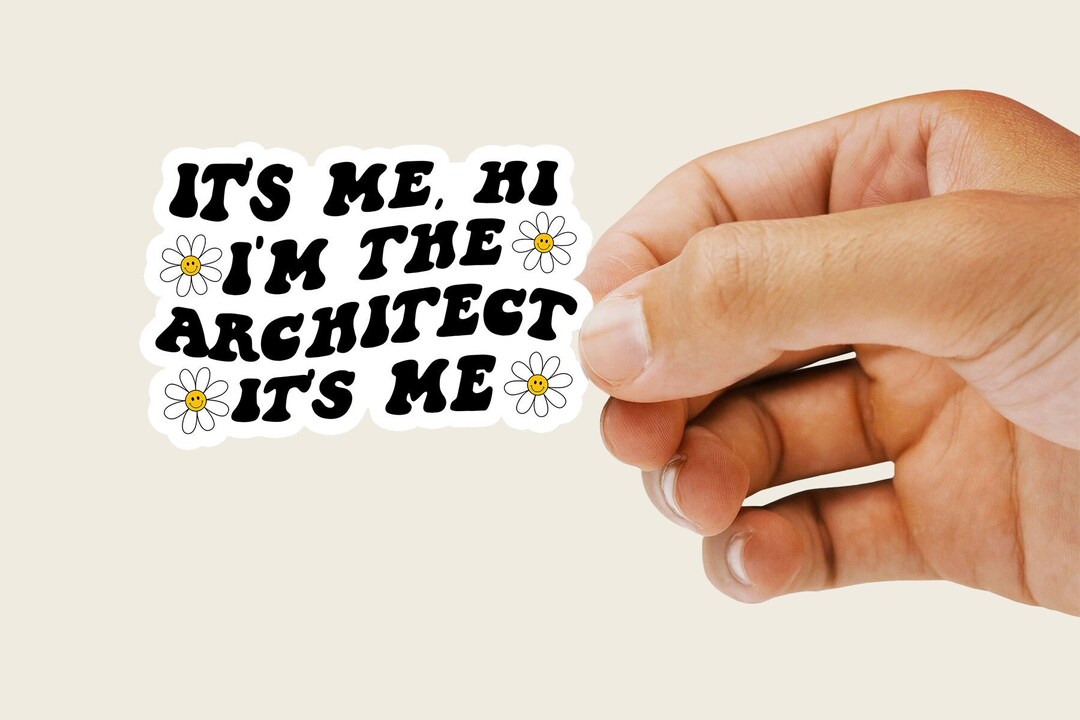 Architect Architecture Graduation Sticker, Gifts, Kiss Cut, for Laptop ...
