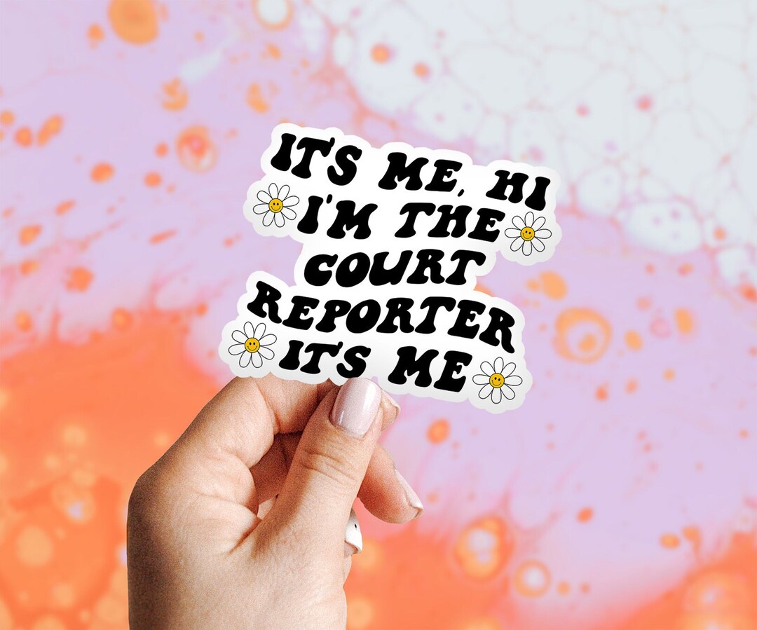 Court Reporter Graduation Sticker, Gifts, Kiss Cut, for Laptop, Funny ...