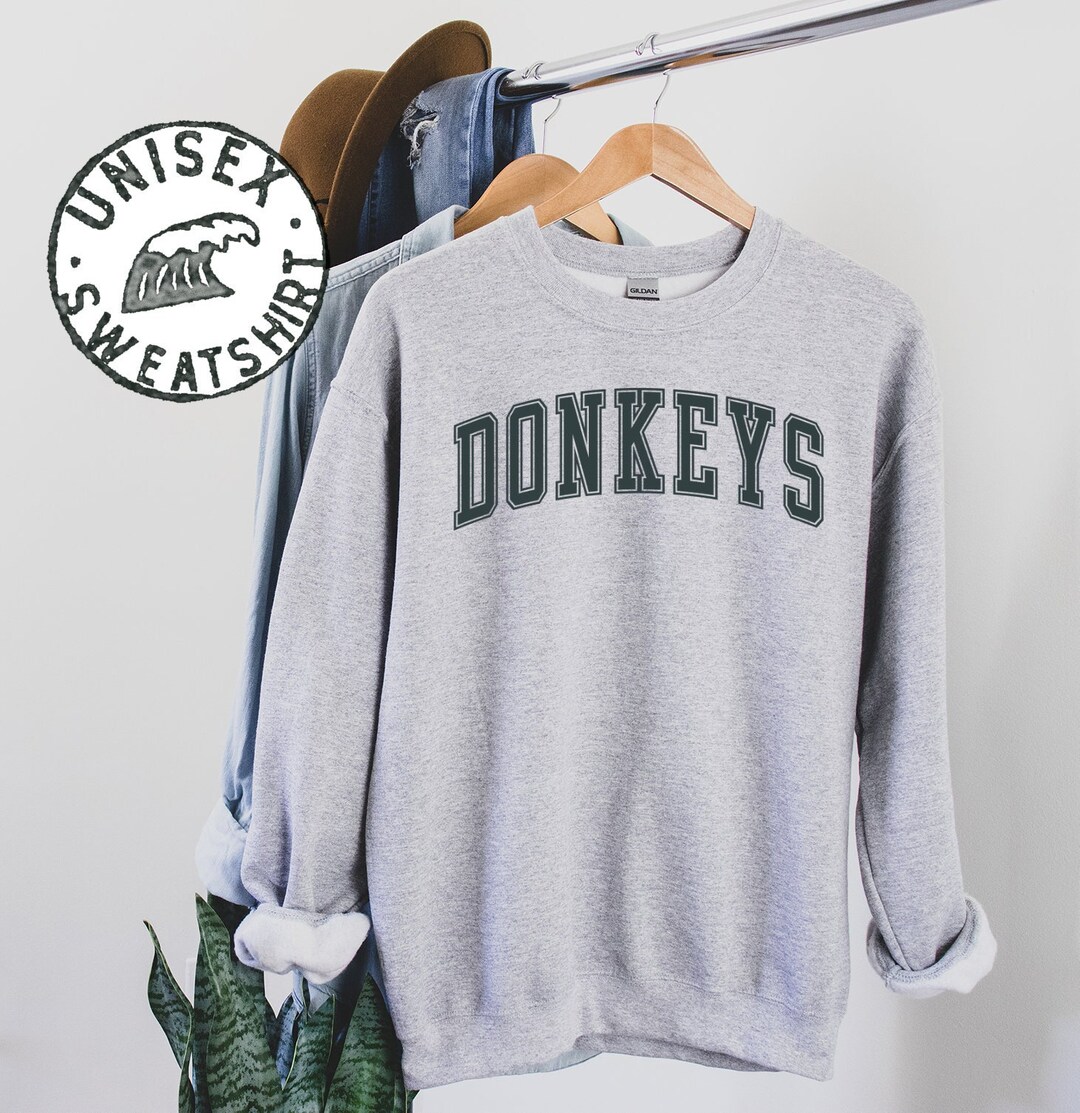 Donkey Lover Mule Sweatshirt, Gifts, Crewneck, Funny Sweater Shirt ...