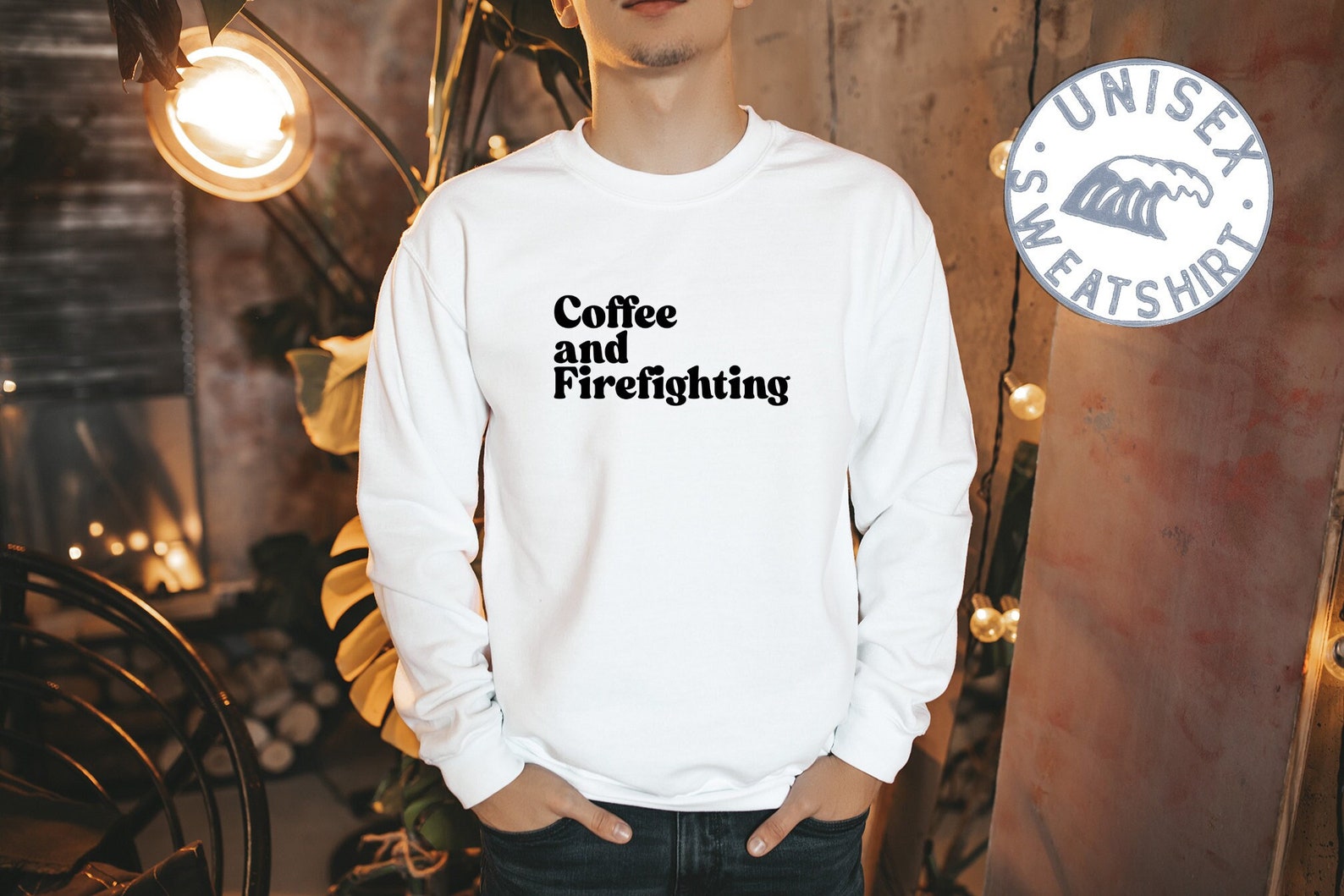 Firefighter Firefighting 1970s 70s Sweatshirt Funny Sweater | Etsy
