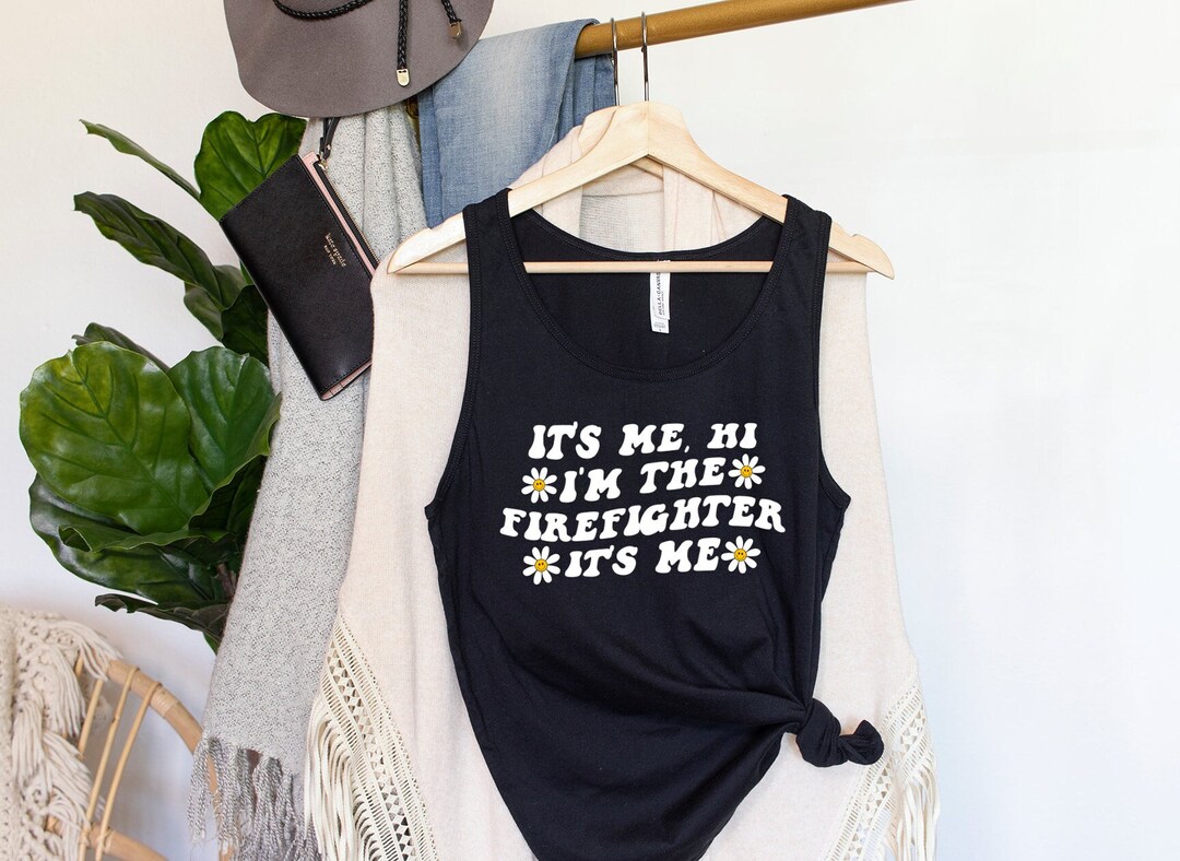 Firefighter Tank Top Gifts Sleeveless Shirt Unisex Men - Etsy