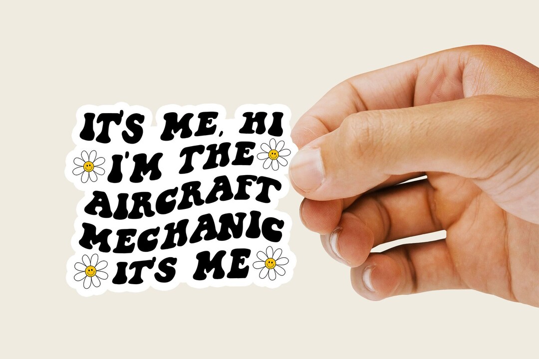 Aircraft Mechanic Graduation Sticker, Gifts, Kiss Cut, for Laptop ...