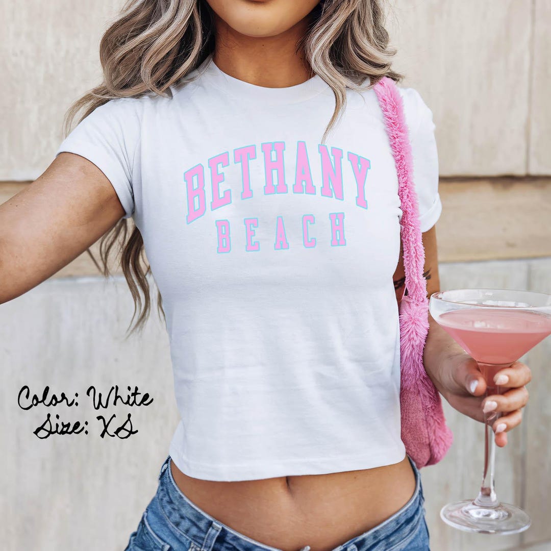 Bethany Beach Delaware Baby Tee, SNUG FIT, Girls Trip Shirts, Vacation ...