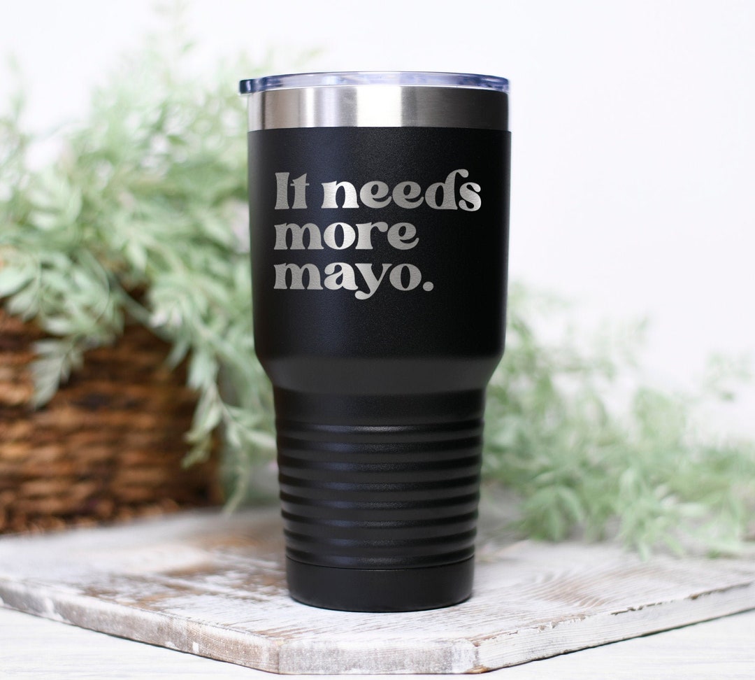 Mayo Addict 70s Retro Mayonnaise Lover Tumbler, Funny Appreciation ...
