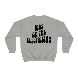 Electrician Wife Girlfriend Husband Anniversary Wedding BACK PRINT ...