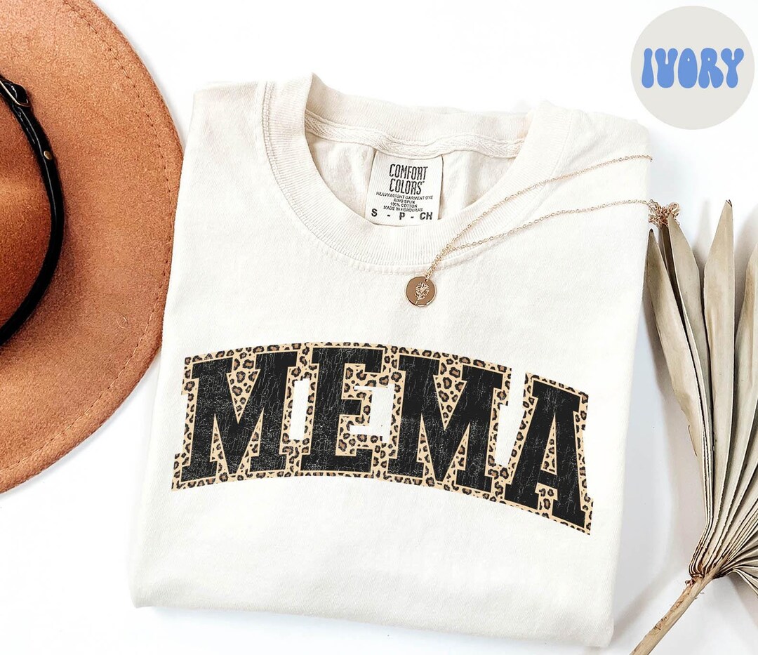 Mema Shirt, Grandma Gifts, Leopard Print Tshirt, Tee, Women - Etsy