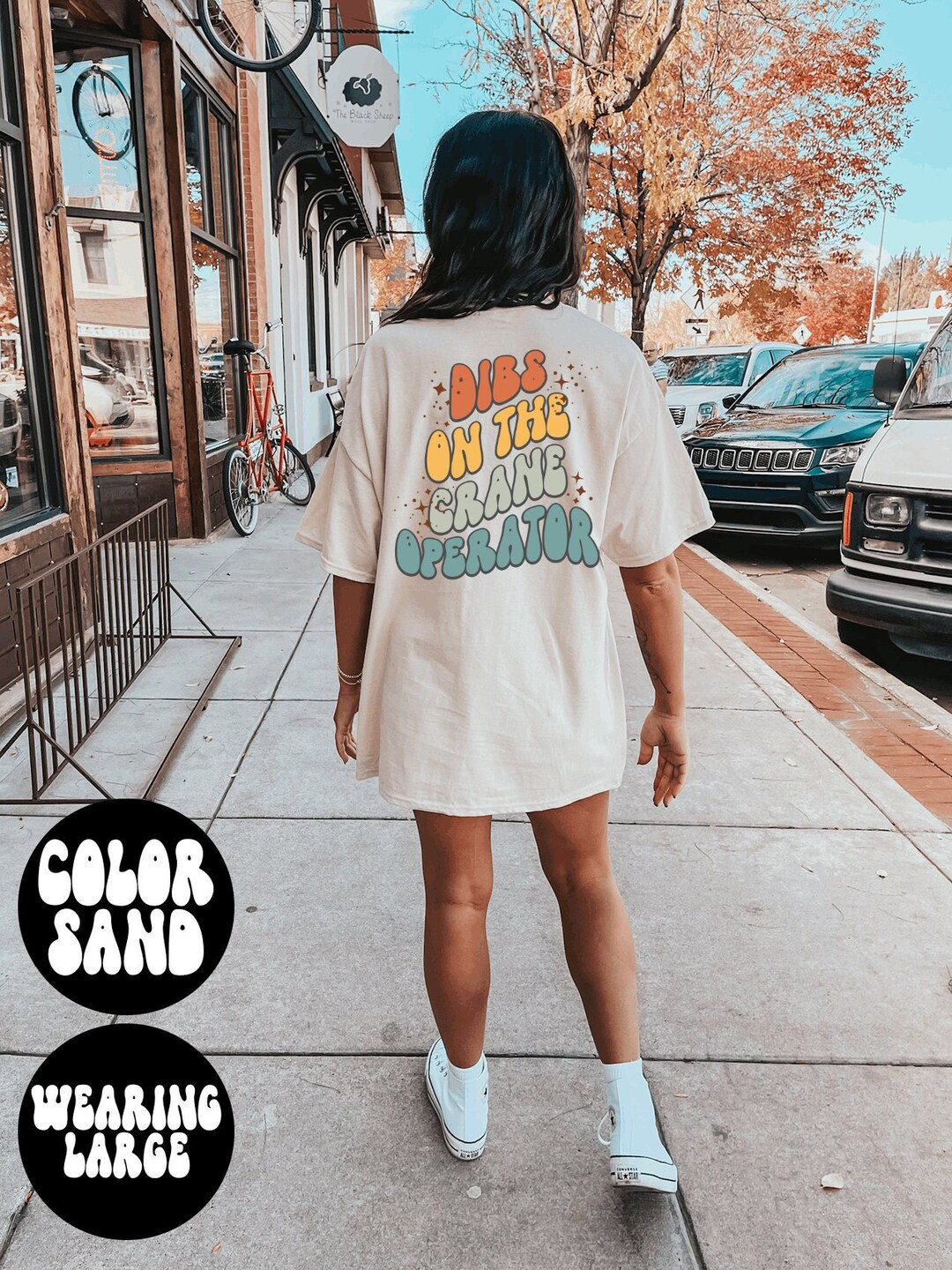 Crane Operator Wife Girlfriend Husband Anniversary Wedding BACK PRINT ...