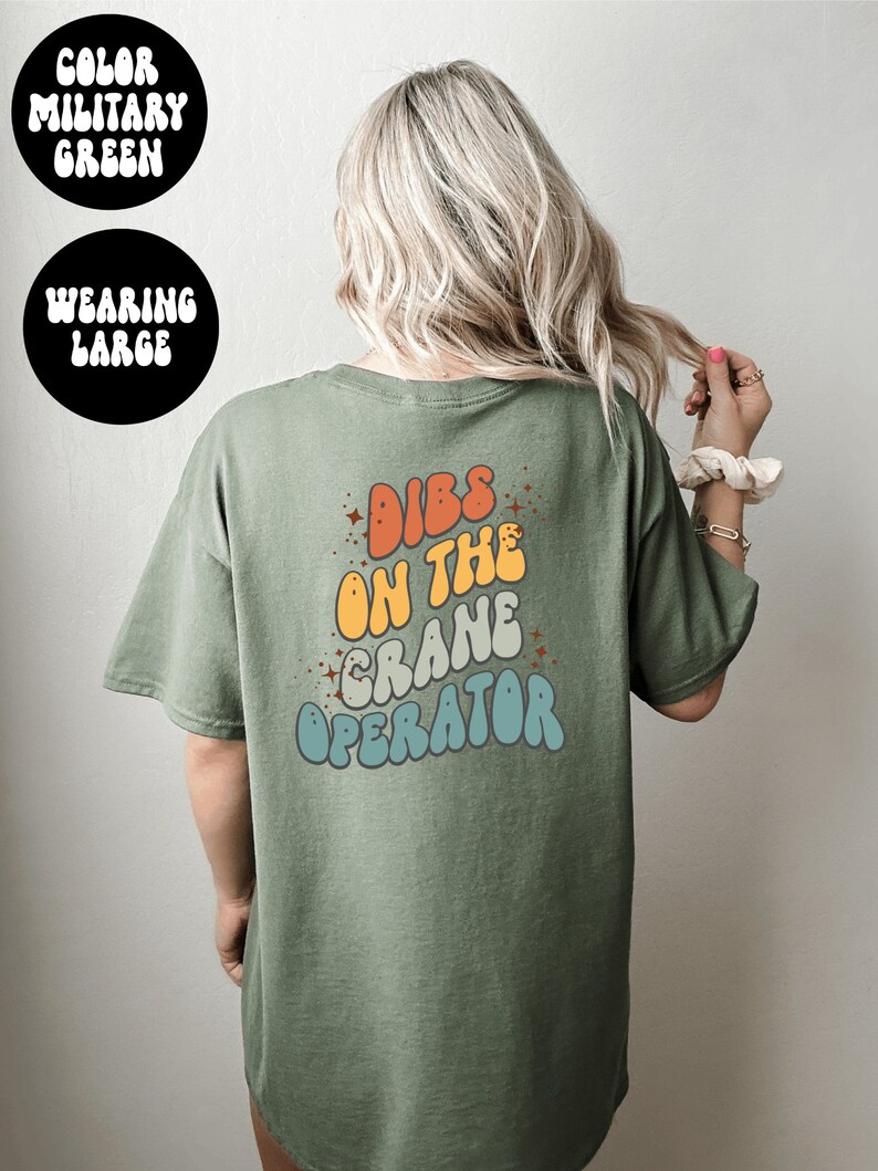Crane Operator Wife Girlfriend Husband Anniversary Wedding BACK PRINT ...