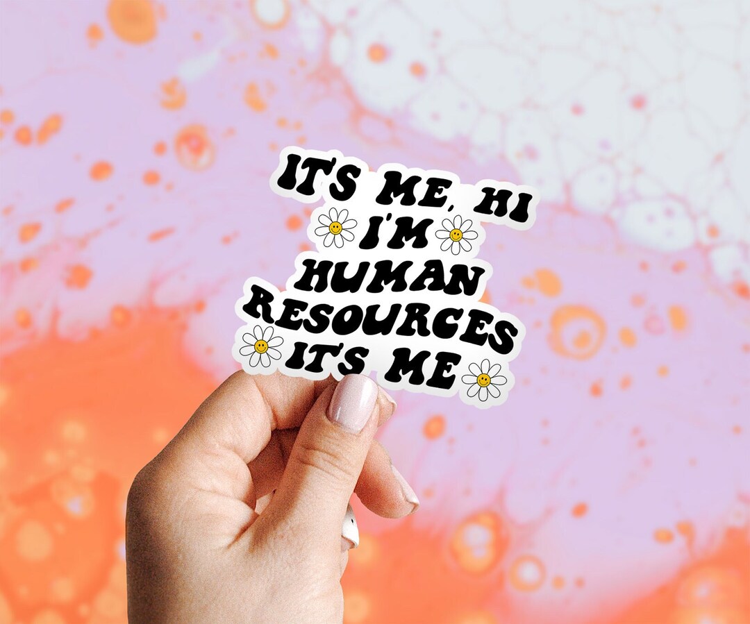 HR Human Resources Sticker, Gifts, Kiss Cut, for Laptop, Funny Vinyl ...