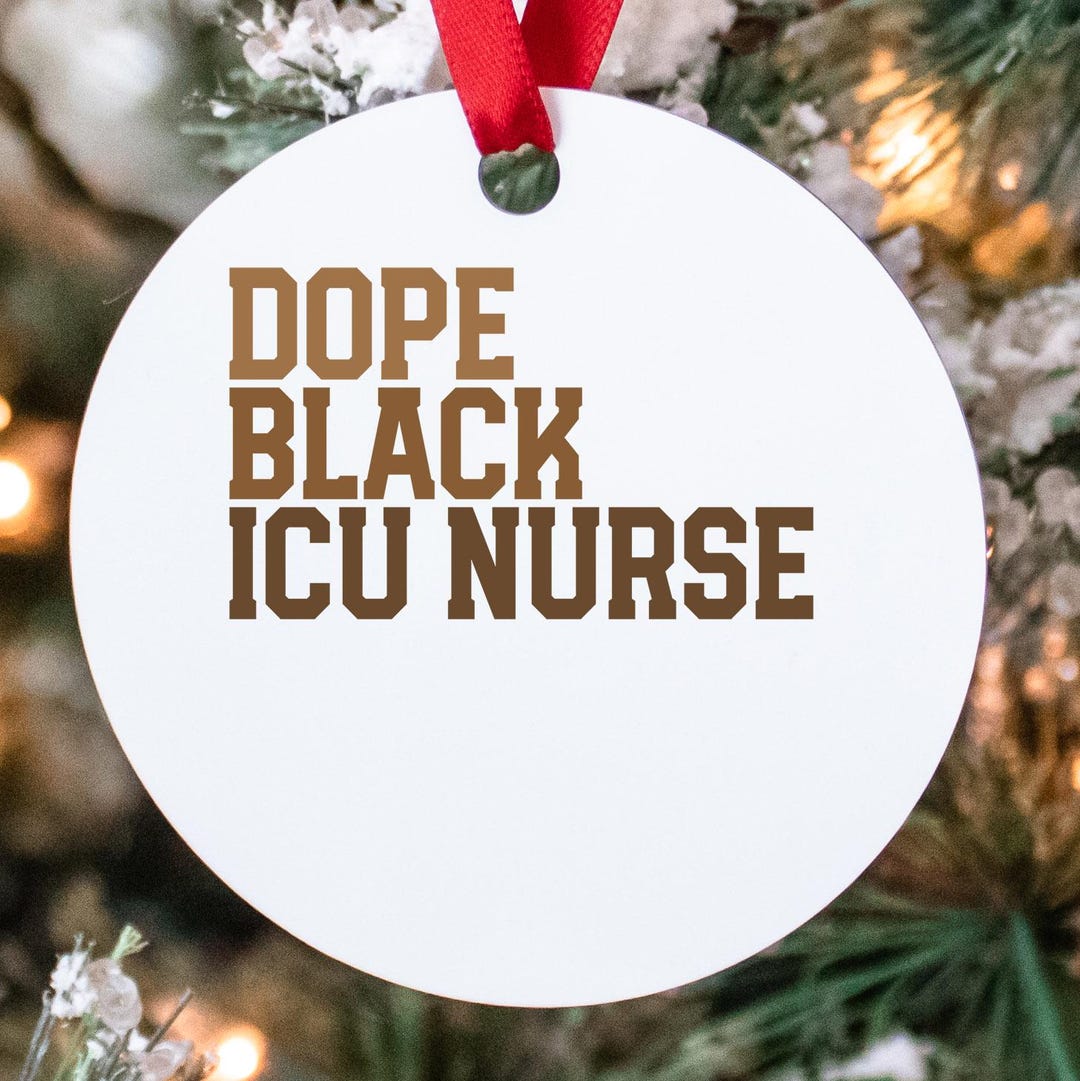 ICU Nurse Ornament, Graduation, Christmas Gifts, Xmas, Tree Decor ...