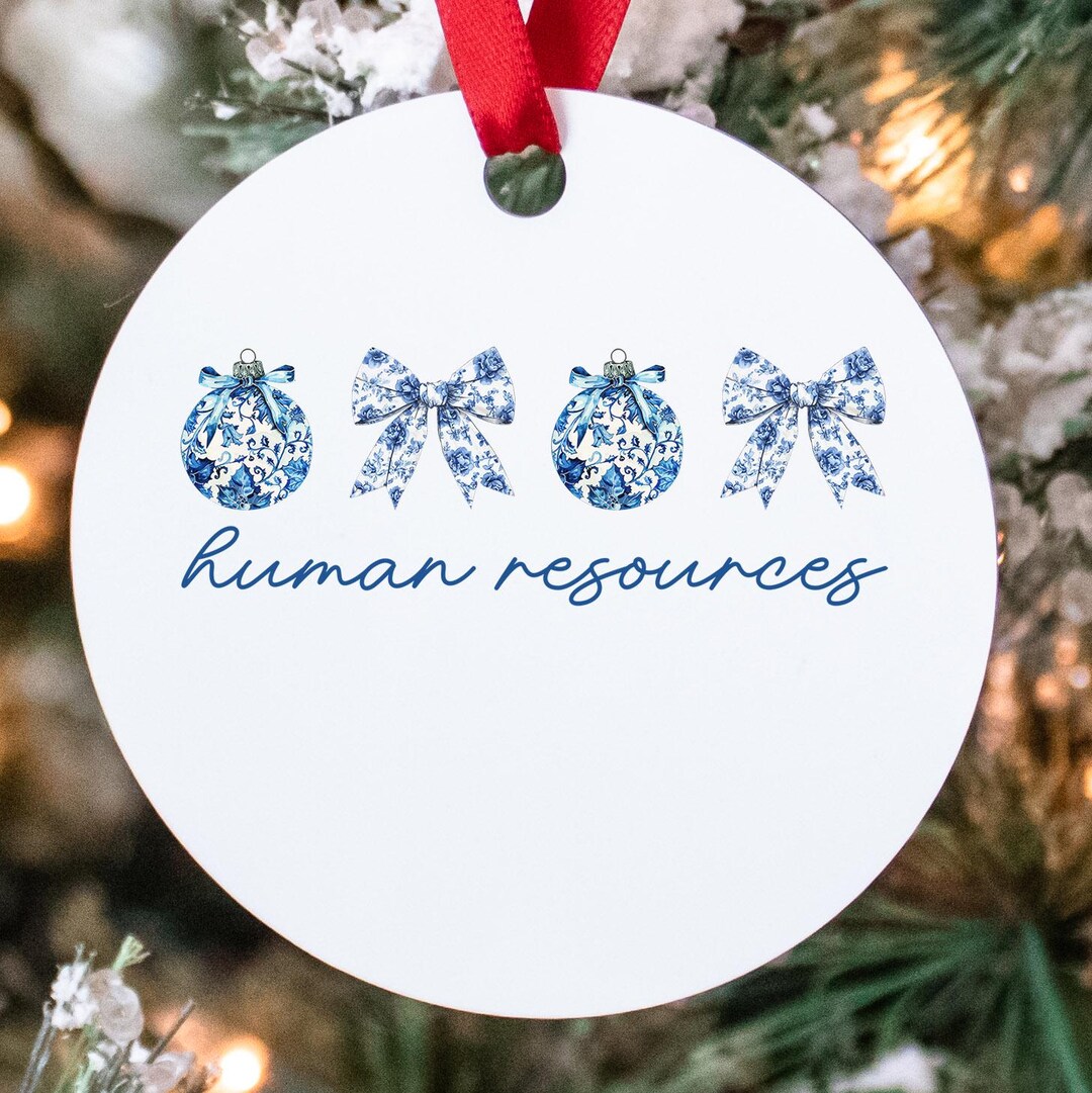 Human Resources HR Ornament, Christmas Tree Decor, Decorations ...