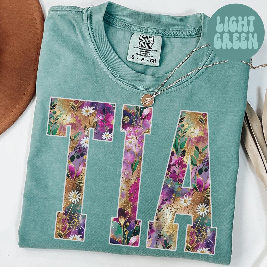 Moody Wildflower Tia Comfort Colors Shirt, Aunt Shirt, Mothers Day ...