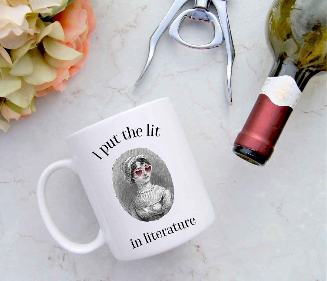 I Put the Lit in Literature Bookworm Mug Librarian Gift Teacher Gifts ...