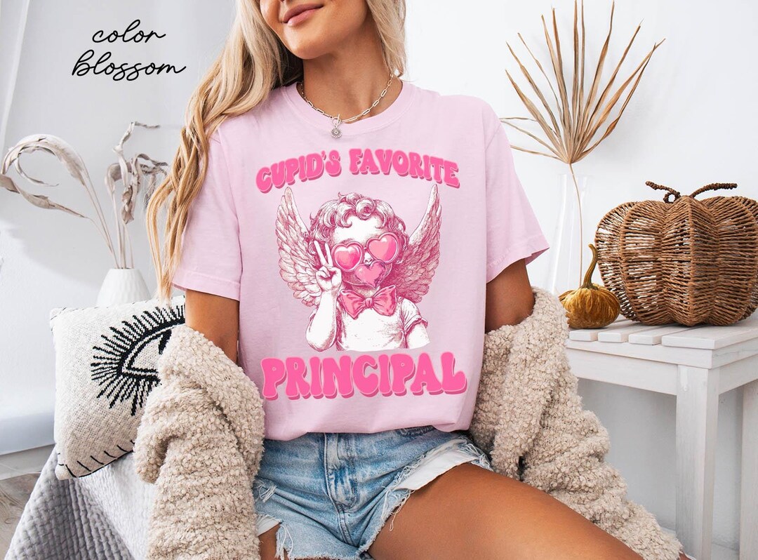 Principal Valentine's Day Shirt, Principal Valentine's Day Gifts, Cupid ...